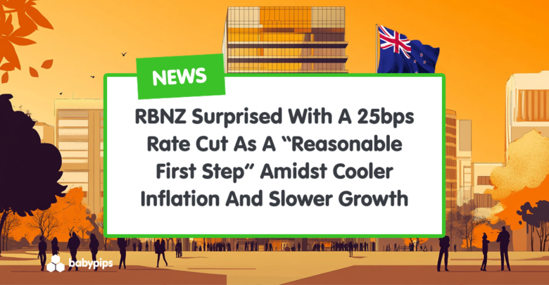 RBNZ Surprised With A 25bps Rate Cut As A “Reasonable First Step ...