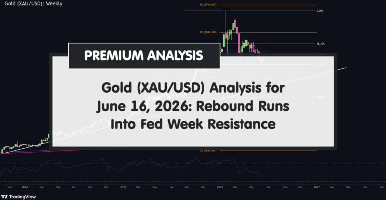 Gold (XAU/USD) Analysis for June 16, 2026: Rebound Runs Into Fed Week ...